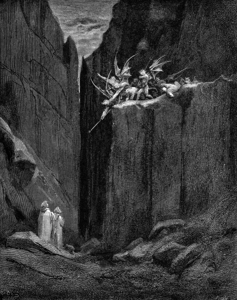Virgil Inferno Virgil Shows Dante The Shade Of Thais Inferno Canto 18