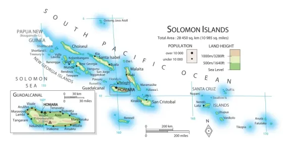 Solomon Islands Map