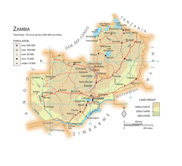 Zambia Map