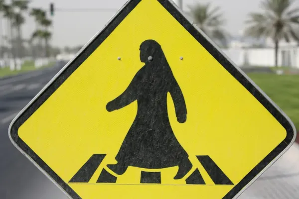 Pedestrian Crossing Road Sign