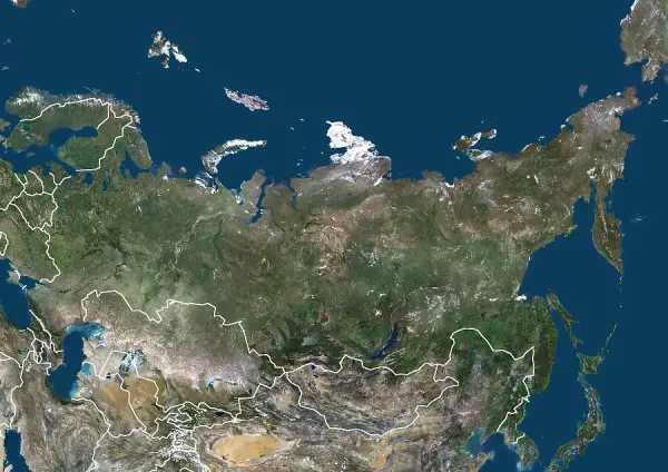 Northern Asia Russia Map