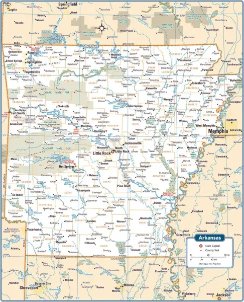 Arkansas State Map Our beautiful Wall Art and Photo Gifts include ...