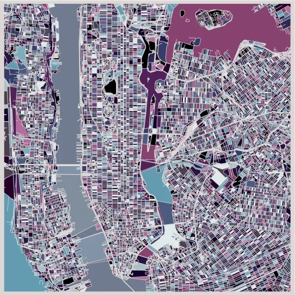 art illustration background, map of New York city Our beautiful Wall ...