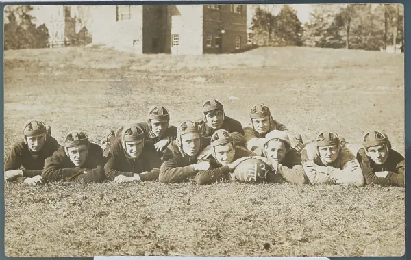 Football Team Posing on Grass Our beautiful Wall Art and Photo Gifts ...