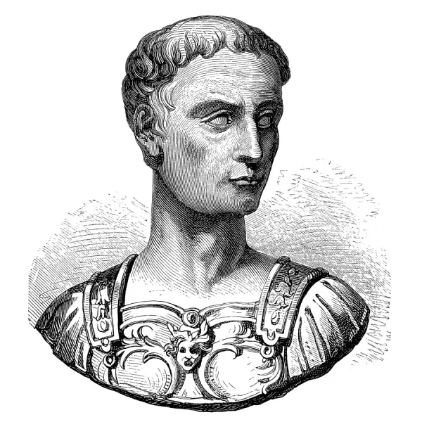 Julius Caesar Statue Drawing