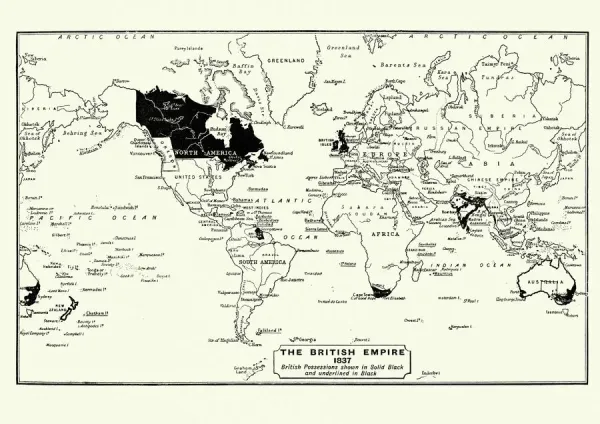 British Empire Map 1900