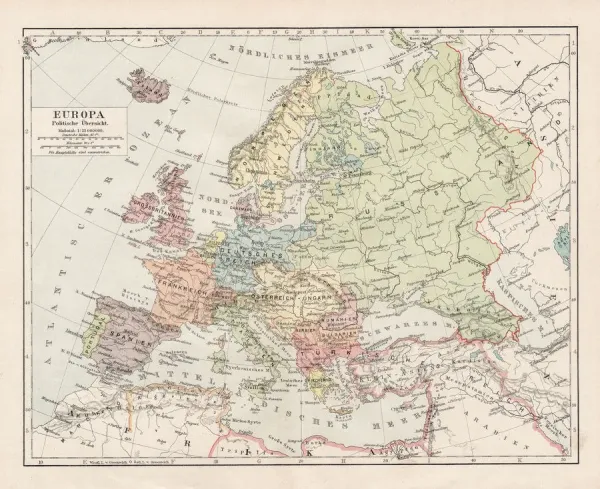 Map of Europe 1900 Our beautiful Wall Art and Photo Gifts include ...
