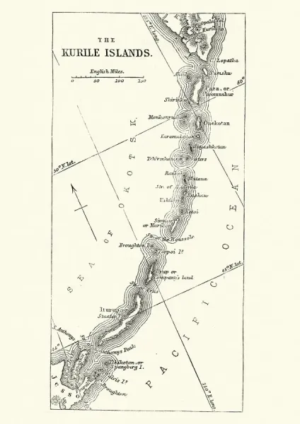 Kuril Island Map