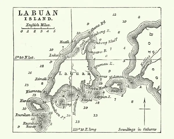 Labuan Map World