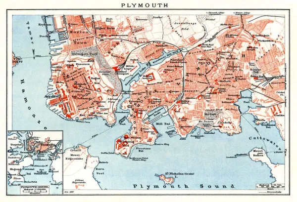 Plymouth Map England