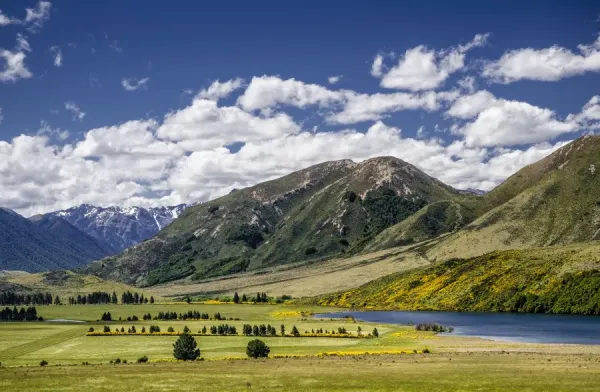 Mountain Ranges And Meadows