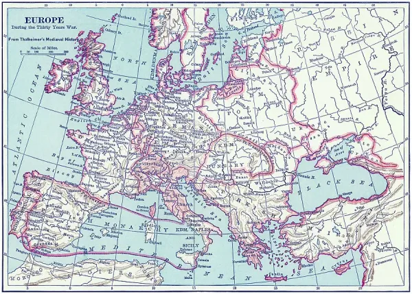 Jigsaw Puzzle of Old chromolithograph map of the Europe during