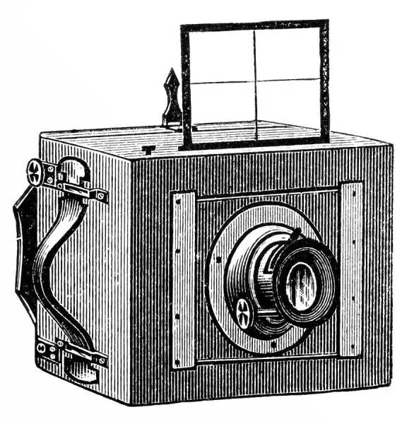 Antique Camera Line Drawing Vintage Camera Freebies