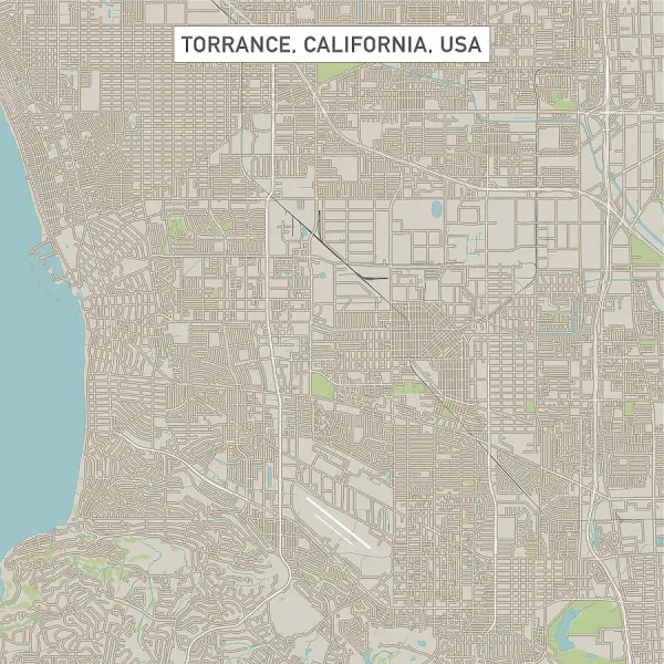 Map Of Torrance California Torrance, CA Zip Code Map Book Color Cast