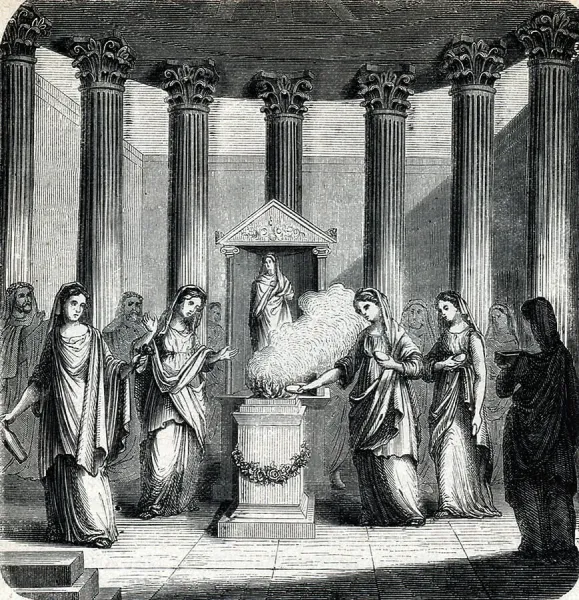 Goddess Of Vesta And Her Priestesses The Vestal Virgins Vestal