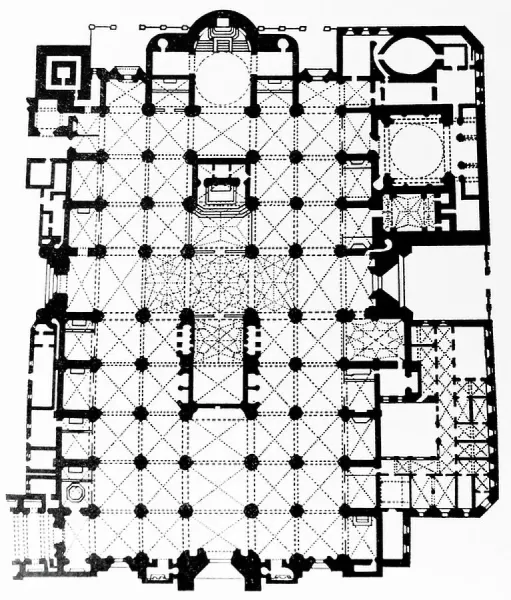 Gothic Cathedral Floor Plan Arch: Notre Dame De Paris, Paris, France,