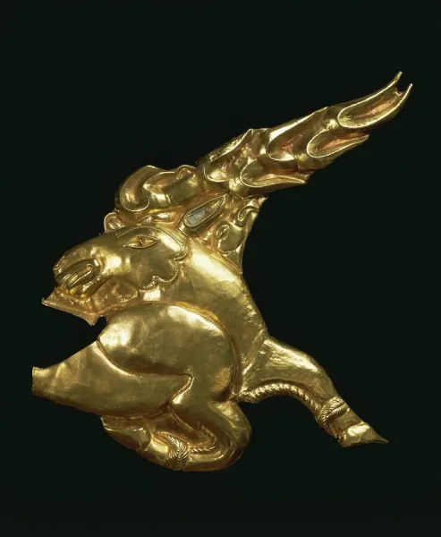 Gold figure of deer, from Zoldhalompuszta Our beautiful Wall Art and ...