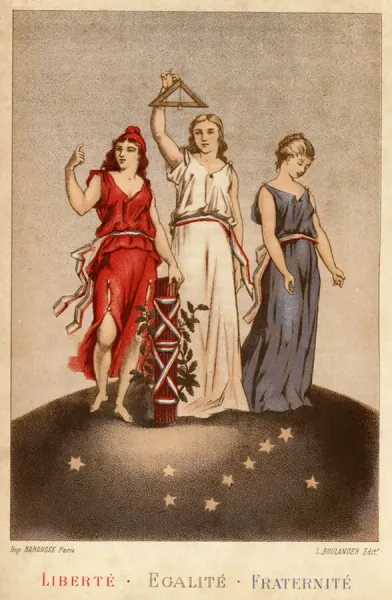 Liberte Egalite Fraternite Plakat