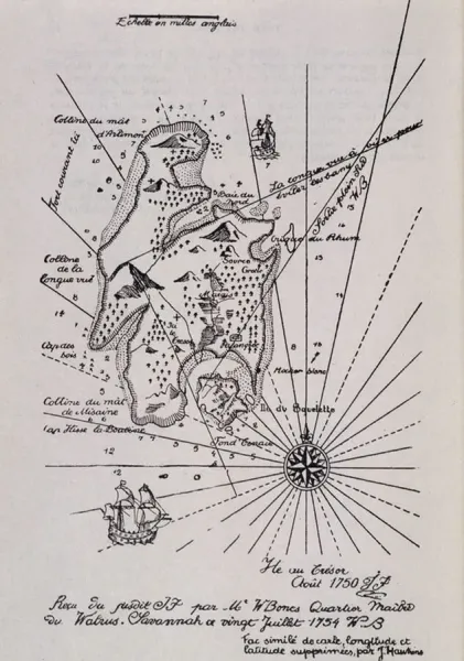 Treasure Island Book Map