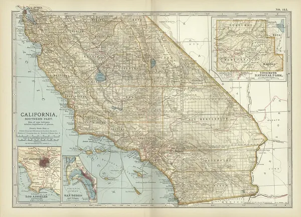 Southern California Wall Map