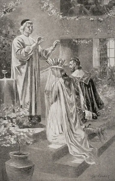 John Rolfe Pocahontas New Hampshire Historical Society Engraving