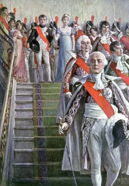 Napoleon 1and Marie Louise, c. 1900 (illustration)