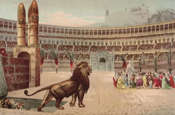 Christians Persecuted In Rome Persecution Of The Christians Stock