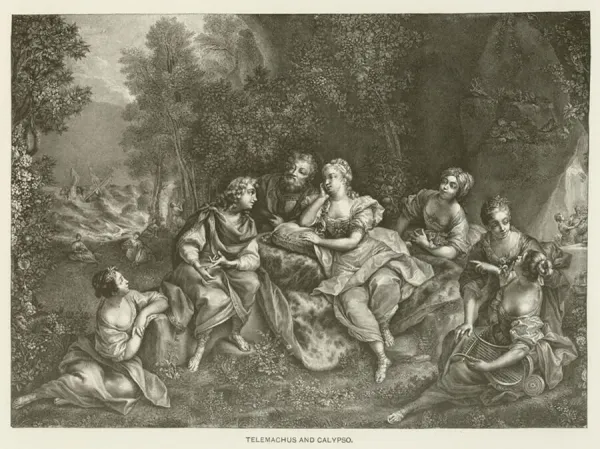Telemachus and Calypso (engraving) Our beautiful pictures are available ...
