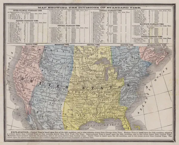 Map Of Time Zones Of The United States The United States Timezones Map
