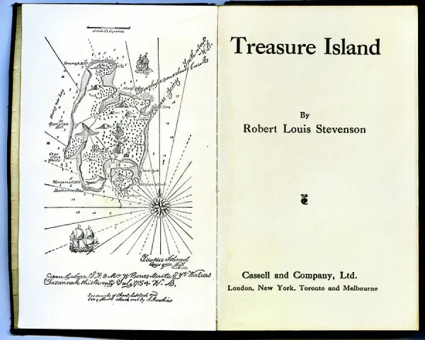Treasure Island Map Robert Louis Stevenson