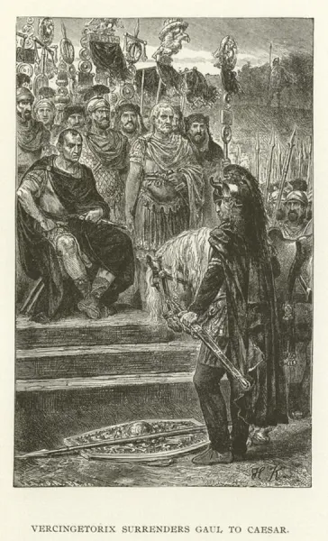Vercingetorix Surrenders To Caesar Painting