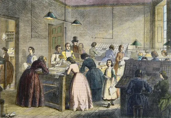 Victorian Women At Work Women And Girls And A Young Boy At Work In