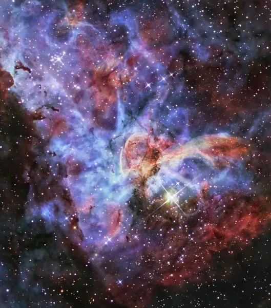 Face Of Gas In Nebula Poster