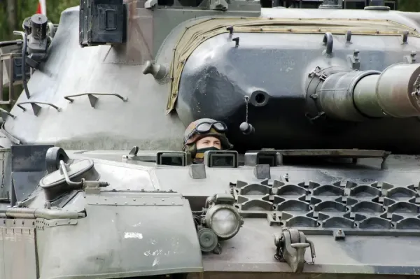 Tank driver of a Belgian Leopard 1A5 MBT Our beautiful Wall Art and ...