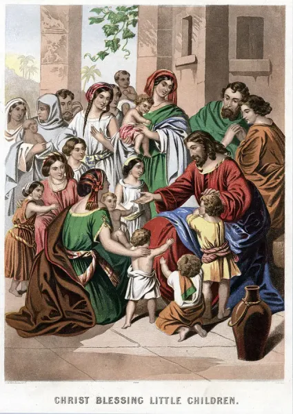 Jesus Christ With Children Clipart