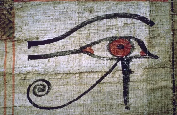 Eye Of Horus Mural Ancient Egyptian Papyrus Painting Egyptian Eye Of