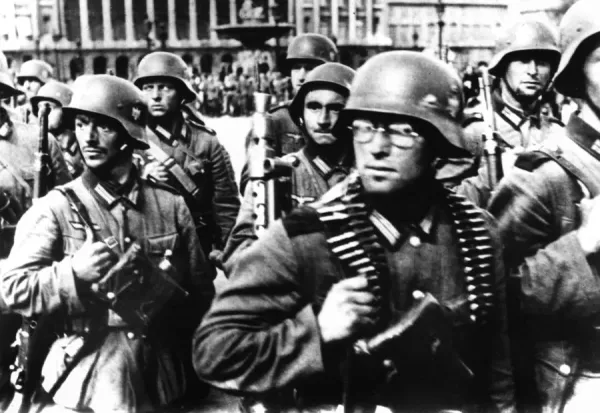Nazis Soldiers Marching