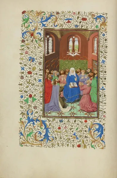 Pentecost; Llangattock Hours, 1450s Our beautiful Wall Art and Photo ...
