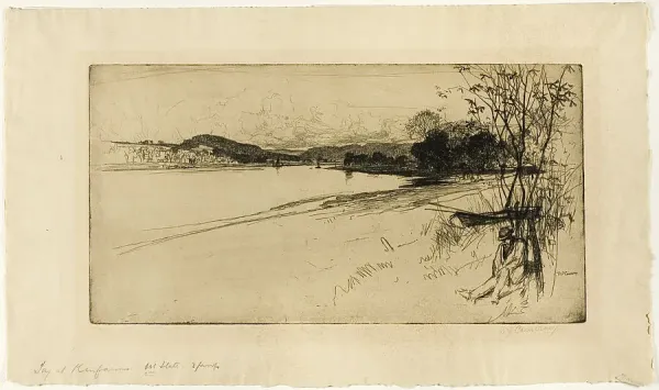 The Tay at Kinfauns, 1890. Creator: David Young Cameron