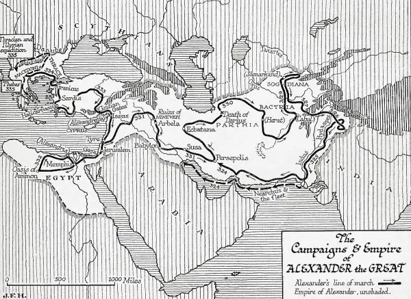 Alexander The Great Empire Map Alexander The Great 7th Grade S.S.