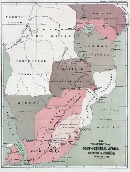 British South Africa Map