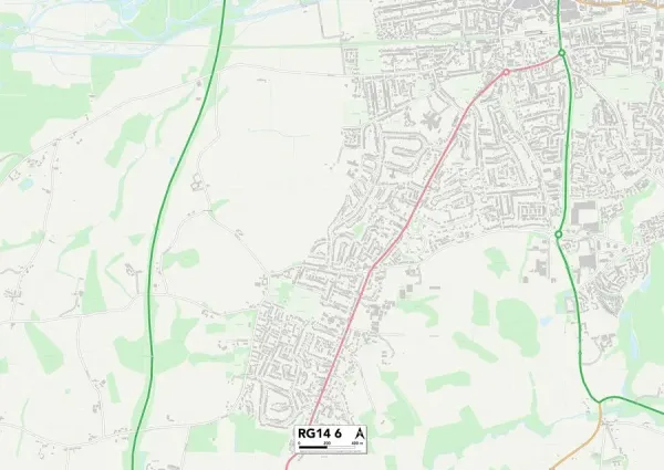 Berkshire RG14 6 Karte Unsere schönen Wandkunst- und Fotogeschenke ...