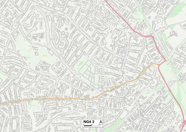 Gedling NG4 3 Karte Unsere schönen Wandkunst- und Fotogeschenke ...