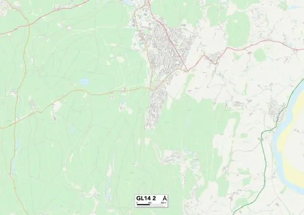 Gloucester GL14 2 Karte Unsere schönen Wandkunst- und Fotogeschenke ...