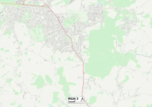 Hampshire RG26 3 Karte Unsere schönen Wandkunst- und Fotogeschenke ...