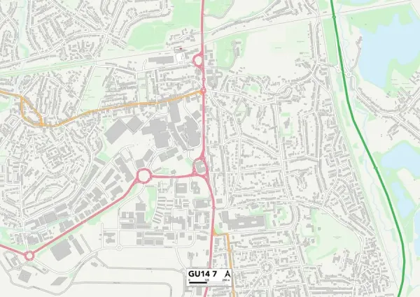 Rushmoor GU14 7 Karte Unsere schönen Wandkunst- und Fotogeschenke ...