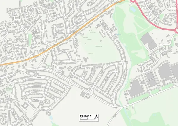 Wirral, CH49-1 Karte Unsere schönen Wandkunst- und Fotogeschenke ...