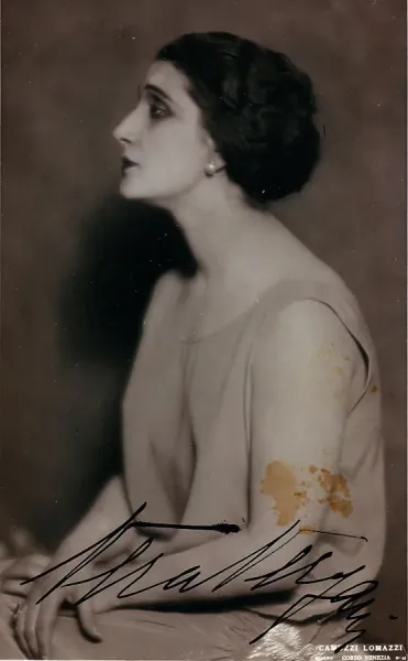 Portrait of the Italian actress Vera Vergani (1894-1989)