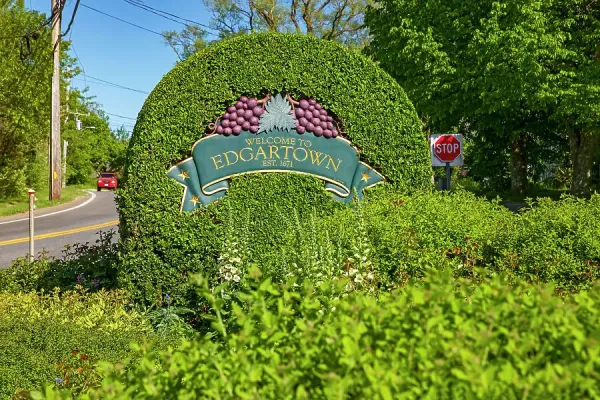 Marthas Vineyard Road Sign