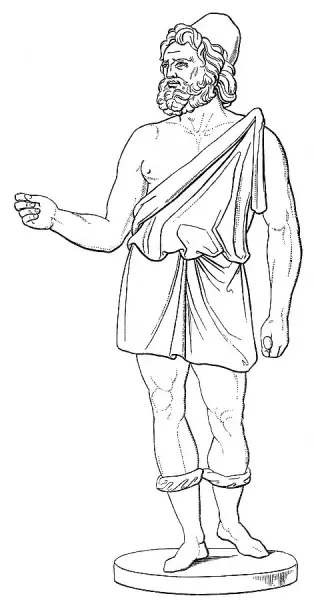 Hephaestus, the Greek god of blacksmiths and metalworking